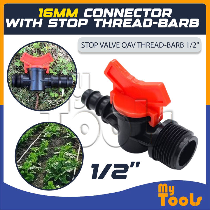 Mytools 16mm X 1/2" Quick Action Valve Male Thread Irrigation ...