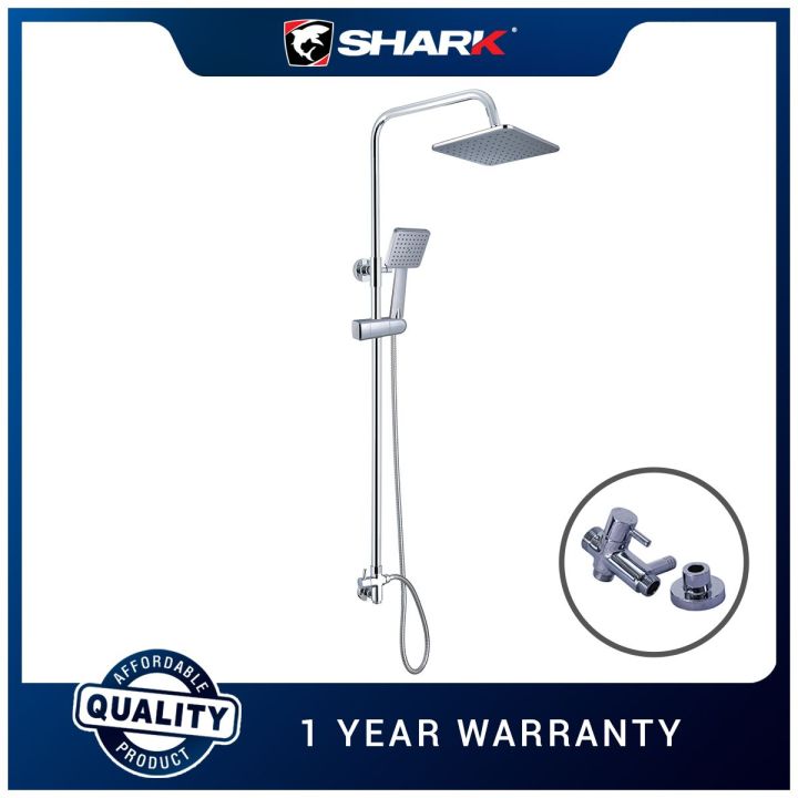 SHARK SF 1016 Shower Bar with Diverter Set Square | Lazada PH