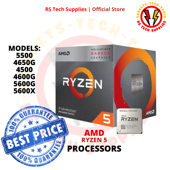 AMD Ryzen 5 3600 4500 4650 5500 5600 AMD Ph Unit | Lazada PH