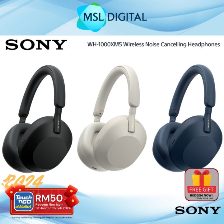 Sony WH-1000XM5 / 1000XM5 Wireless Digital Noise-Canceling Over-Ear Headphones Hi-Res Audio | Lazada