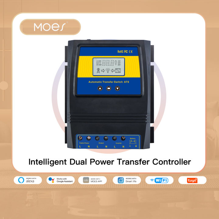 Automatic ATS Dual Power Transfer Switch Solar Charge Controller for ...