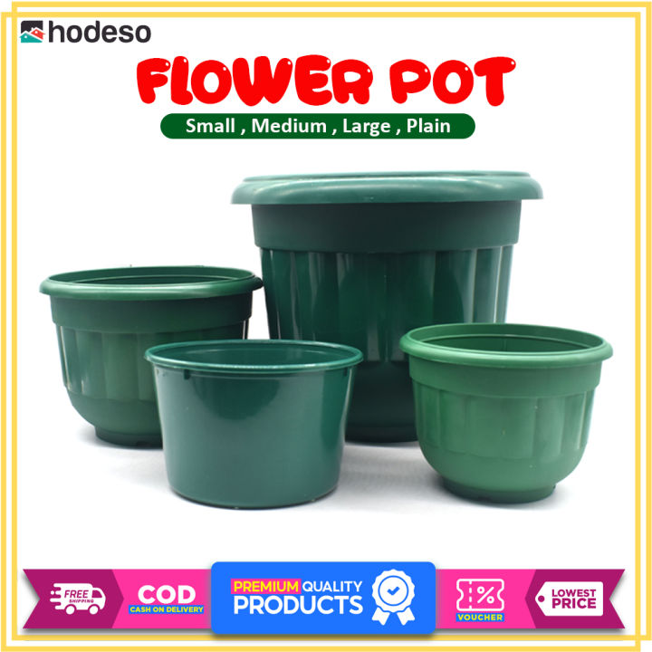 Hodeso 1PC Rounded High Quality Plastic Garden Flower Pot Paso for ...