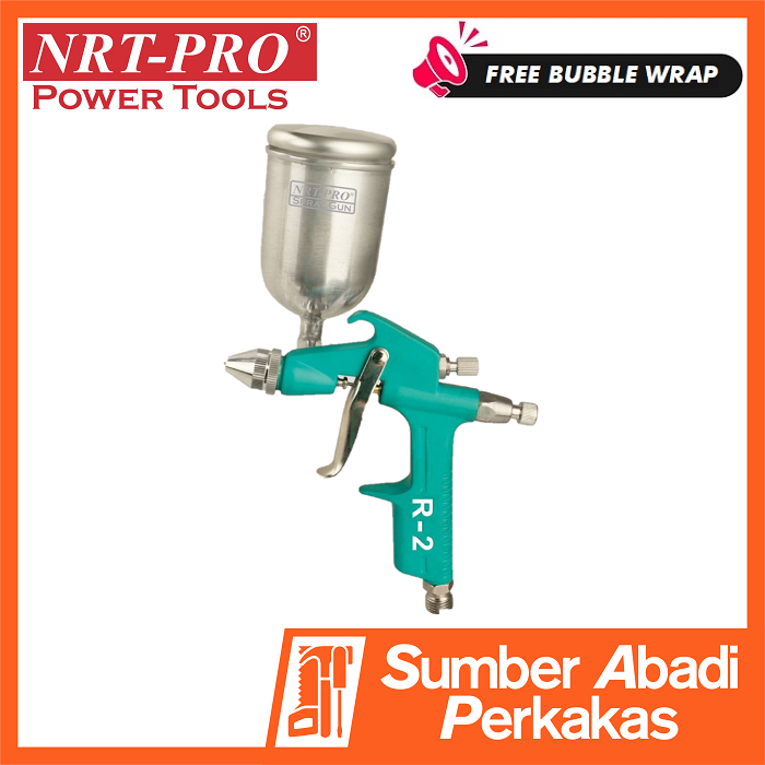NRT-PRO R 2 Spray Gun Tabung Atas Alat Cat Semprot Air Spraygun R2 ...