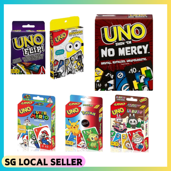 SG STOCK Uno No Mercy Matching Card Game Fun Friends Entertainment ...