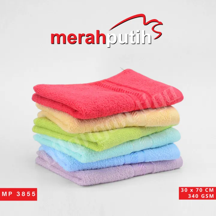 Handuk Sport Merah Putih POLOS 3855 Ukuran 30 x 70 cm | Lazada Indonesia