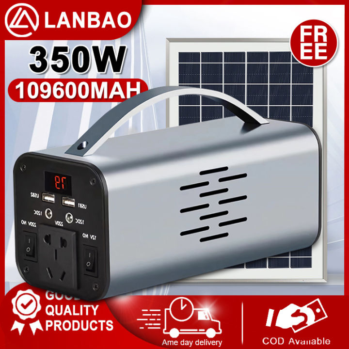 350W 109600mAh Portable Large Capacity Power Station 220V Outdoor ...