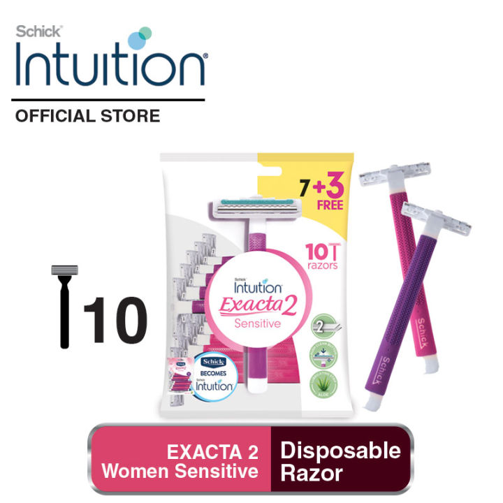 Schick Exacta 2 Sensitive Shaving Razor (7 + 3 Pcs) | Lazada