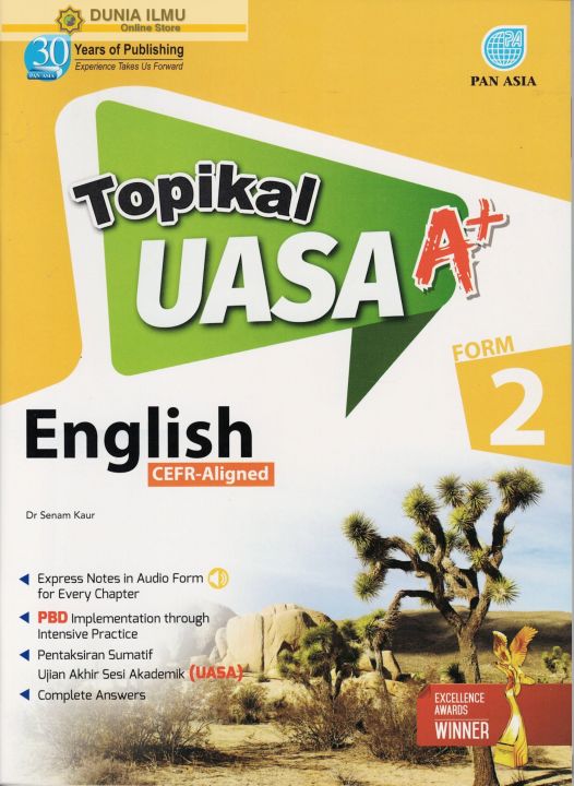 Buku latihan Topikal UASA A+ English ( CEFR-Aligned ) Form 2 KSSM | Lazada