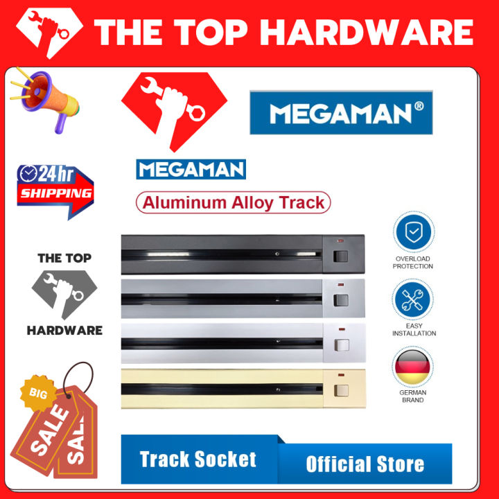 Rhuma Megaman 25a 6500w Surface Power Track 40cm 80cm Multi Socket Round Square Lazada