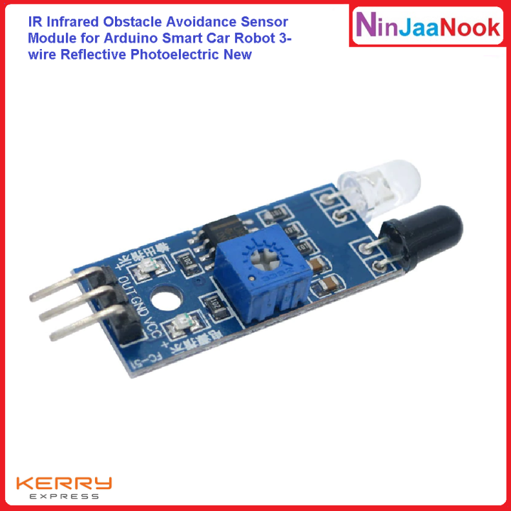 โมดูล เซ็นเซอร์แสงสำหรับตรวจจับวัตถุกีดขวาง IR Infrared Obstacle ...