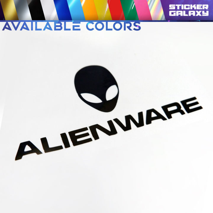 ALIENWARE PC gamer vinyl sticker WATERPROOF decal for pc case, laptop ...