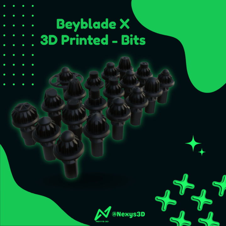 Beyblade X - Bits 3D Printed | Lazada PH