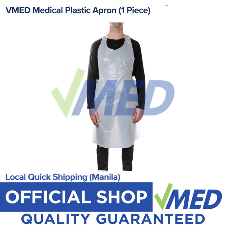 VMED Dispossable Medical Apron Plastic (1pc) | Lazada PH