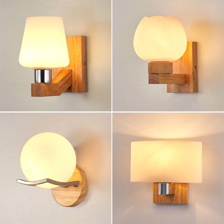 Indoor Wall Light Bedroom Lampu Dinding E27 Modern Beside Lamp Nordic ...