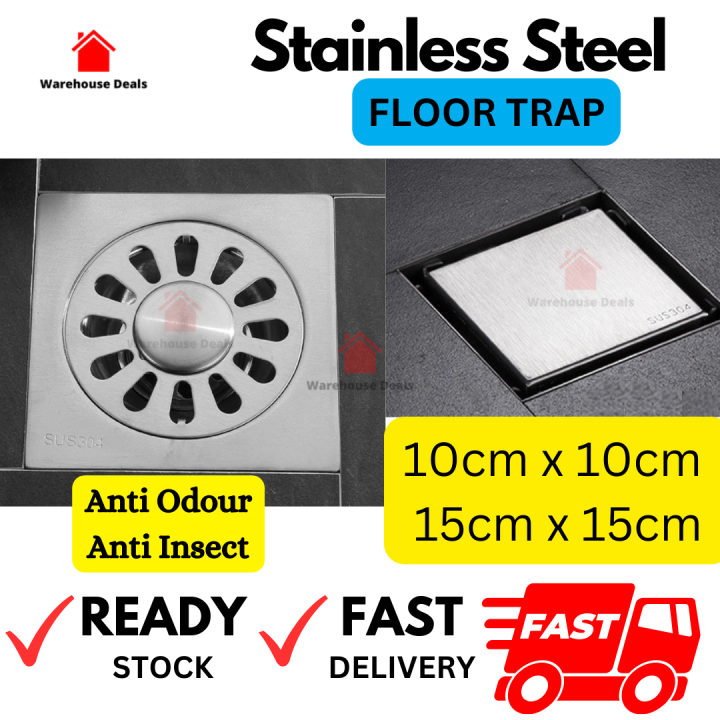 Stainless Steel Floor Trap Floor Drain | Floor Trap Floor Grating Anti ...
