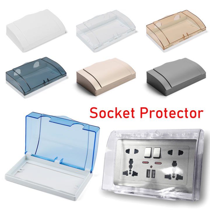 ABWGA Transparent Waterproof 86 type Power Outlet Socket Protector ...