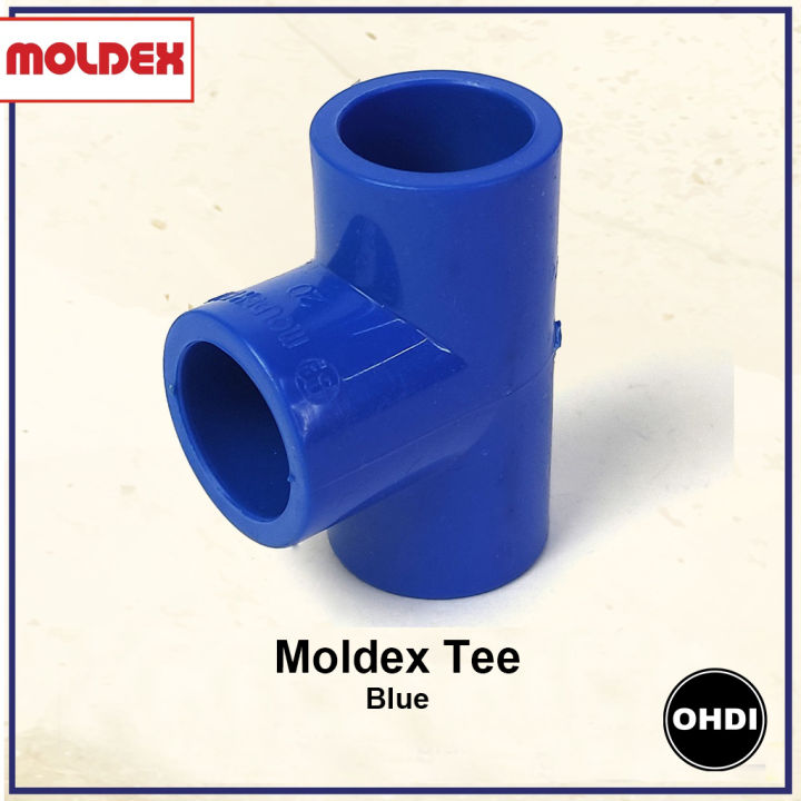 MOLDEX Blue Fittings PVC Tee Potable Water Piping System 1,1-1/2,1-1/4 ...