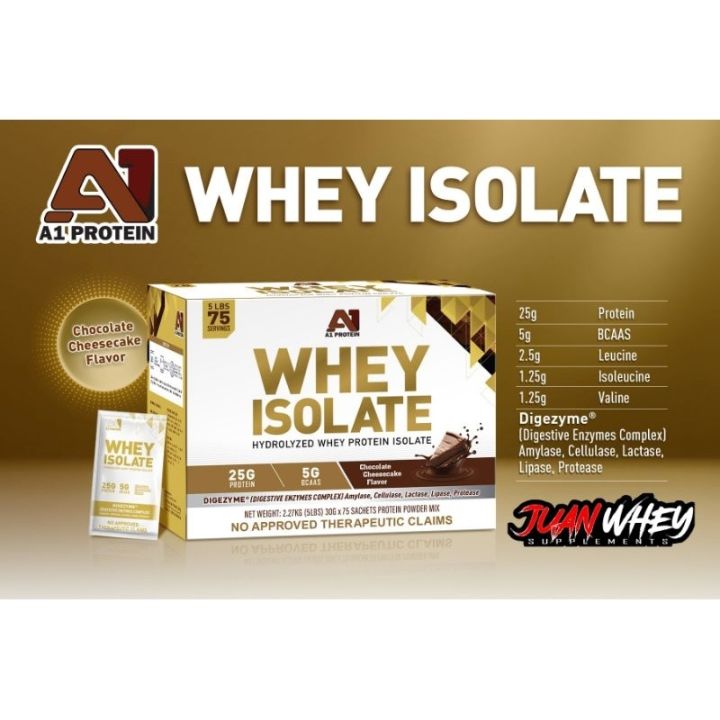 Fast send A1 PROTEIN HYDROLYZED WHEY ISOLATE 5LBS 75 SERVING SACHETS ...
