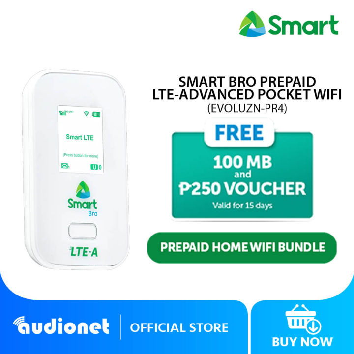 Smart Bro Prepaid LTE-A Pocket WiFi CAT 6 (Evoluzn-PR4) with FREE 100MB ...