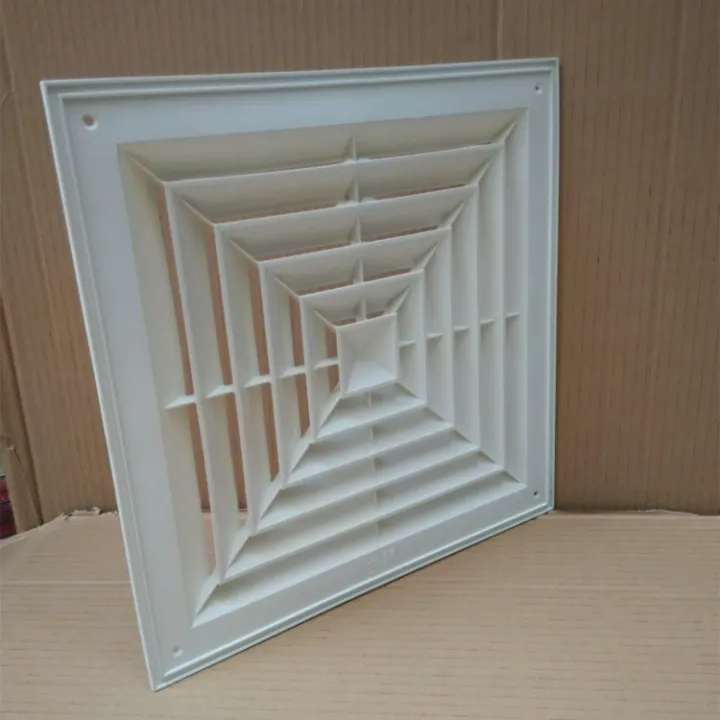 Central air conditioning outlet ceiling ceiling pvc plastic louver ...