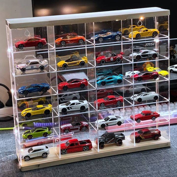 Toy Car Storage Rack Car Model Match Sports Car Solid Wood Multi-Grid ...