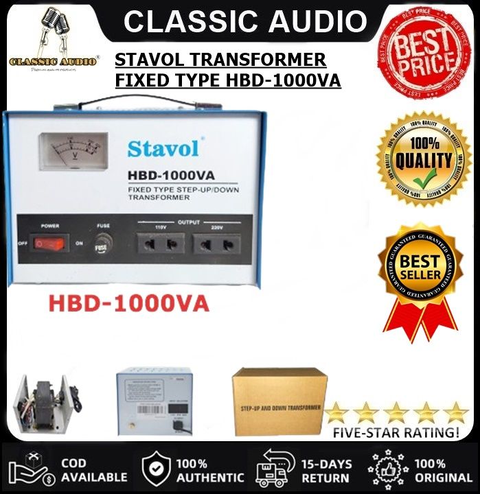 STAVOL TRANSFORMED FIXED TYPE HBD-1000VA CLASSICAUDIO (ORIGINAL ...