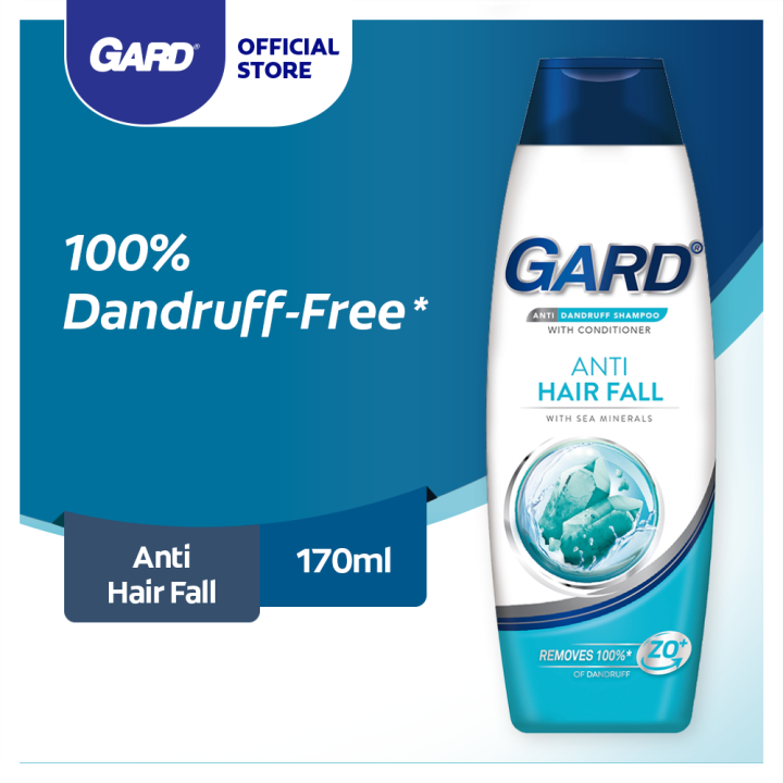 Gard Anti-Dandruff Anti-Hair Fall Shampoo - with Sea Mineral, for Flaky ...