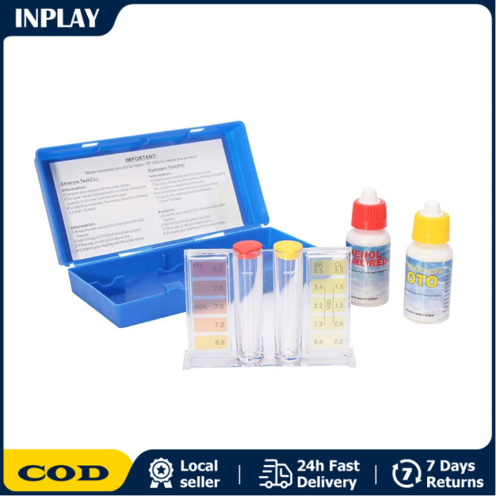 PH Chlorine Water Quality Test Kit Tester Hydrotool Testing Kit ...