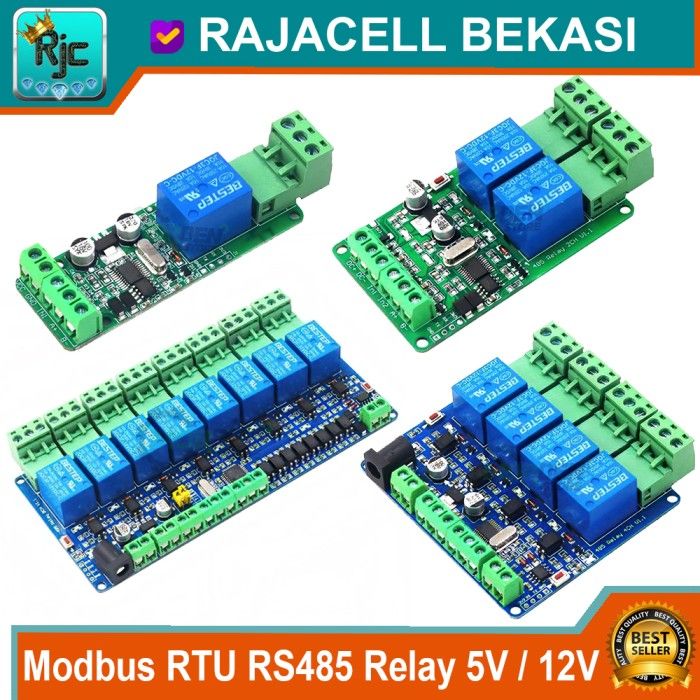 Modbus RTU RS485 Relay Module 5V 12V 1 2 4 8 Channel TTL Communication ...