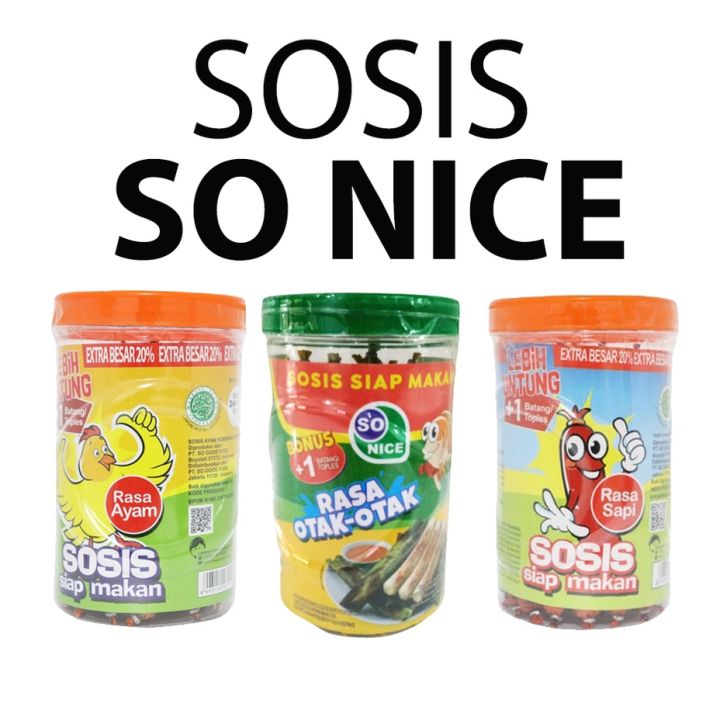 Sosis So Nice Sapi Ayam Toples isi 24pc | Lazada Indonesia