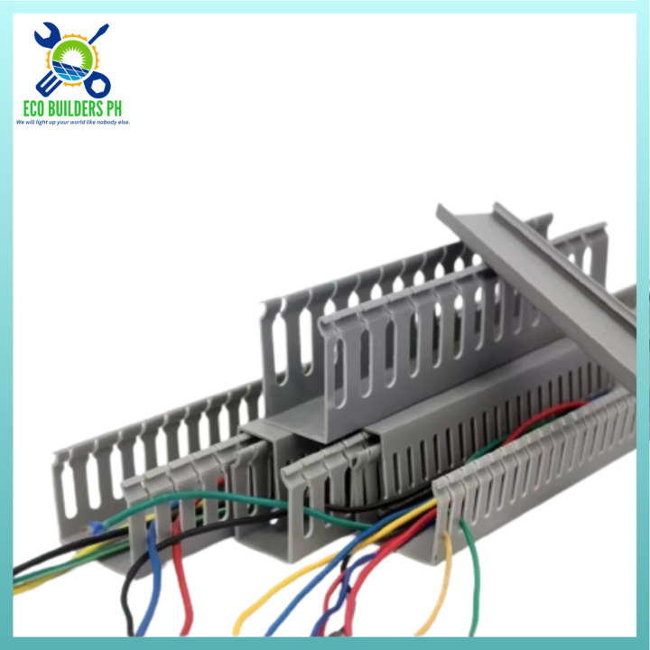 PVC Cable Tray Duct Slotted PVC cable trunking Wire Duct Cable Management ll EcoBuildersPH ...