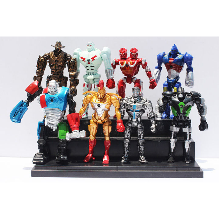 【Value Bundle】 8pcs/set 13cm New Real Steel Atom Midas Adam Raider ...