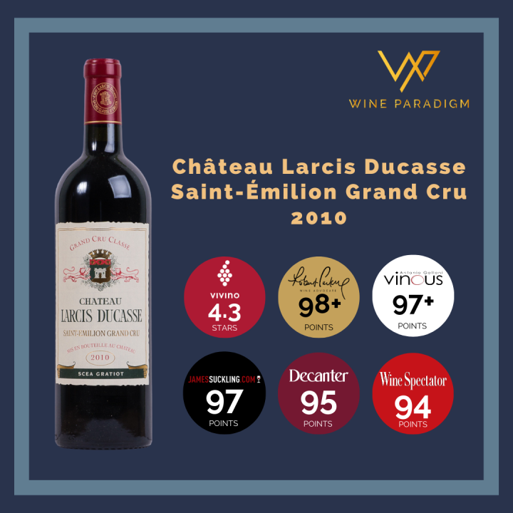 Chateau Larcis Ducasse Saint-Émilion Grand Cru 2010 France Red Wine ...