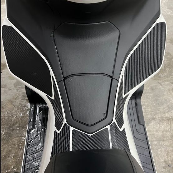 Center Outer Fairings Honda PCX 160 3D Carbon Fiber Accent Decals ...