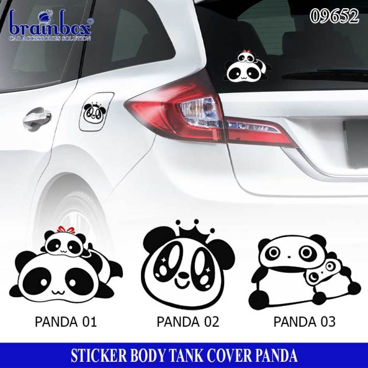 Stiker Panda Sticker Tank Cover Body Kaca Mobil Tempelan Mobil Motor ...
