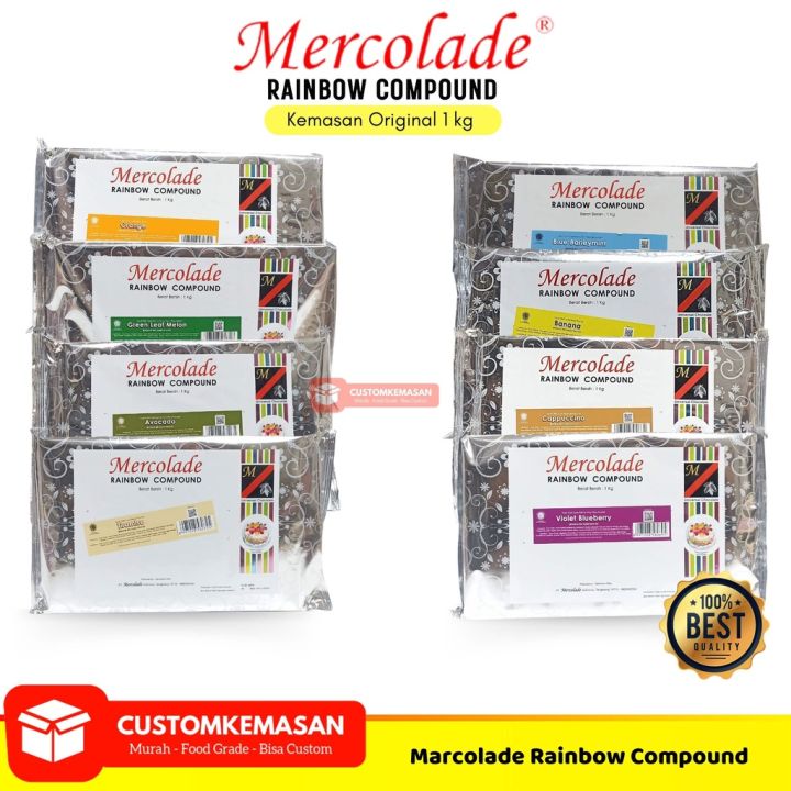 Mercolade Rainbow Compound 1kg / Cokelat Batang Marcolade / Cokelat ...