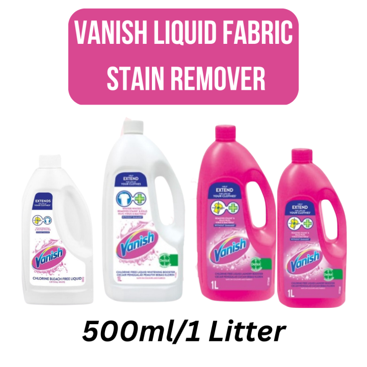 Vanish Colour Safe White Liquid Fabric Sn Remover + Whitener 500ml/1 ...