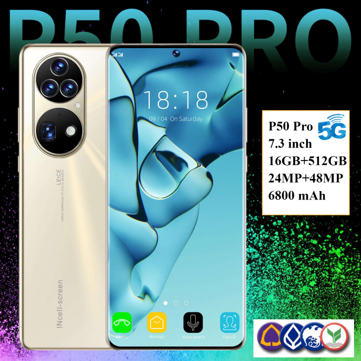โทรศัพท์มือถือ P50 Pro โทรศัพท์ราคาถูก รองรับไลน์ ยูทูป แอปธนาคาร จอ 7. ...