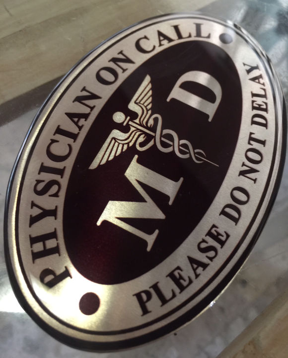 IdYourCar! MD - Physician 3d Reflective Rear Window / Car Body Emblem ...