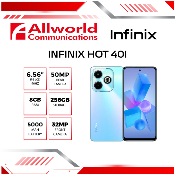 INFINIX HOT 40i 8GB 256GB PALM BLUE | Lazada PH