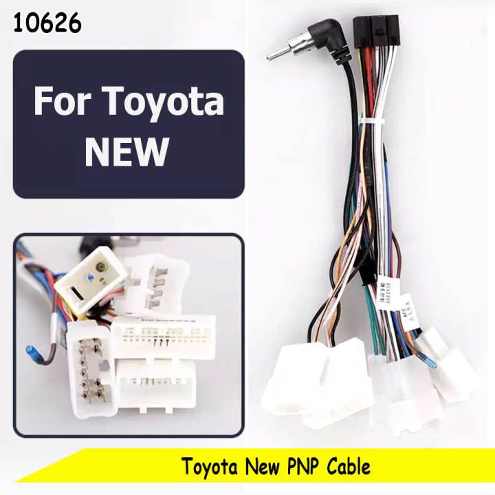 Toyota New Innova Fortuner Corolla Kabel Socket PNP Cable Headunit ...