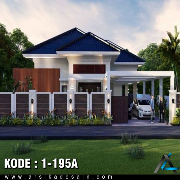 DESAIN RUMAH UK. 20 X 30 m KODE 1-195A (1 LANTAI) - ARSIKA DESAIN ...