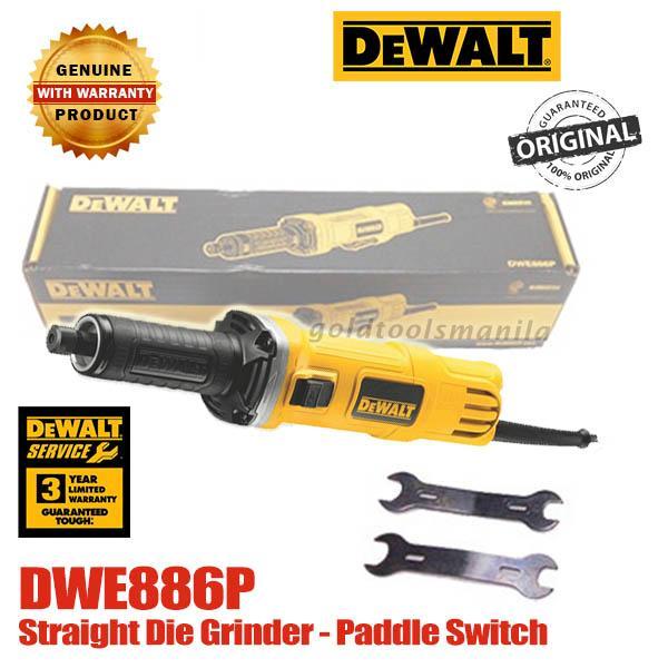 DeWALT DWE886P ELECTRIC Straight / Die Grinder - Paddle Switch - 6mm ...