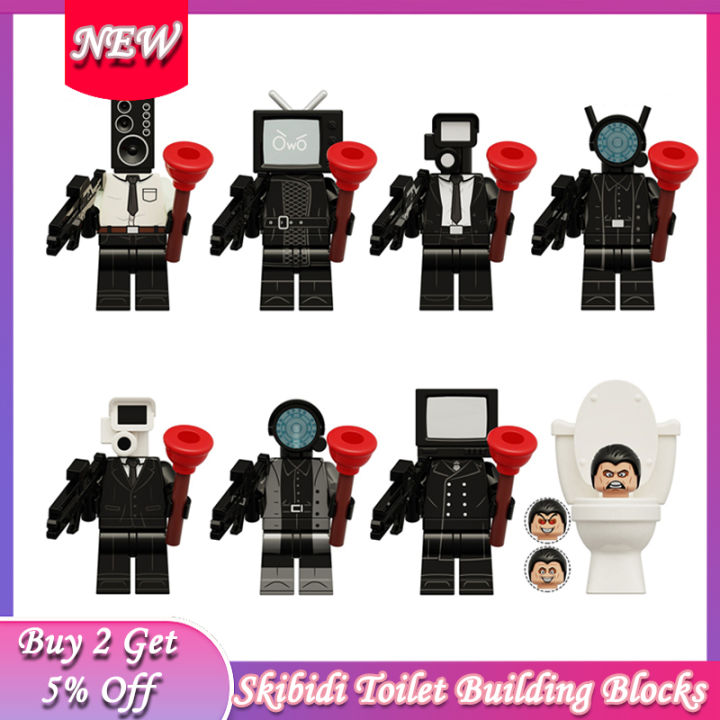 Skibidi Toilet Building Blocks Toy For Children Cameraman Speakerman TV ...