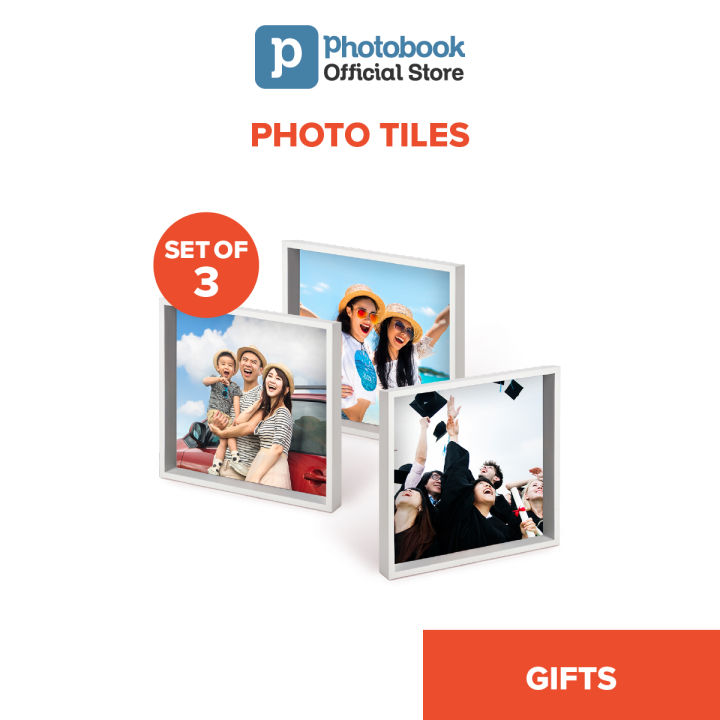 Personalised Photo Tiles Set of 3 Photobook Malaysia e-Voucher | Lazada