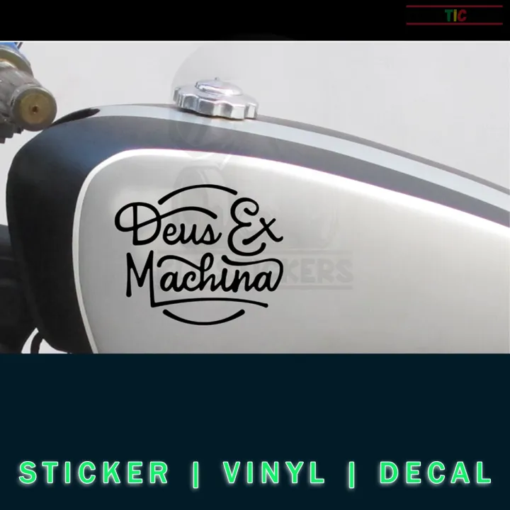 1 PCS Deus Ex Machina Stickers Cafe Racer Custom Motorcycles Logo Tank ...