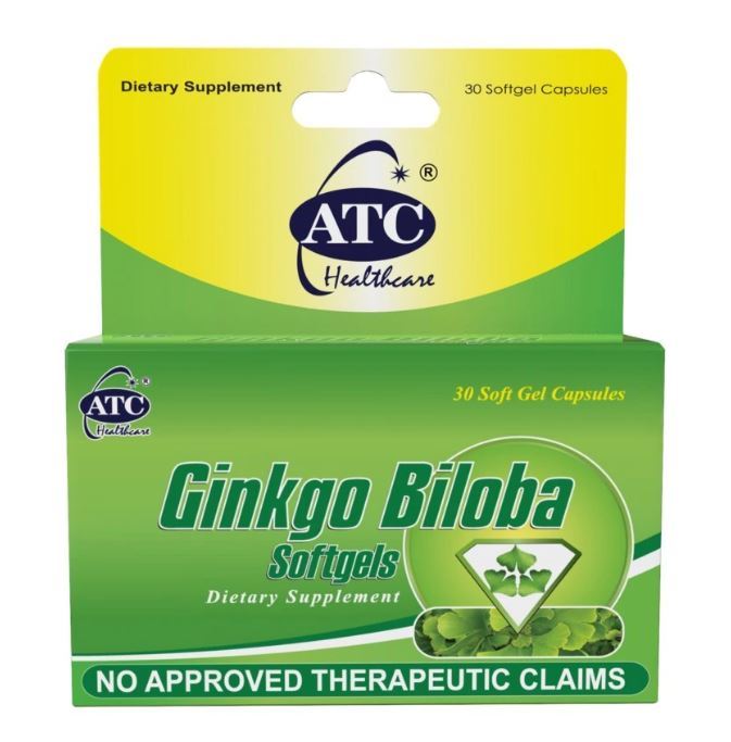 ATC HEALTH Ginkgo Biloba SoftgelCapsule 400mg 30 Softgel Capsules ...