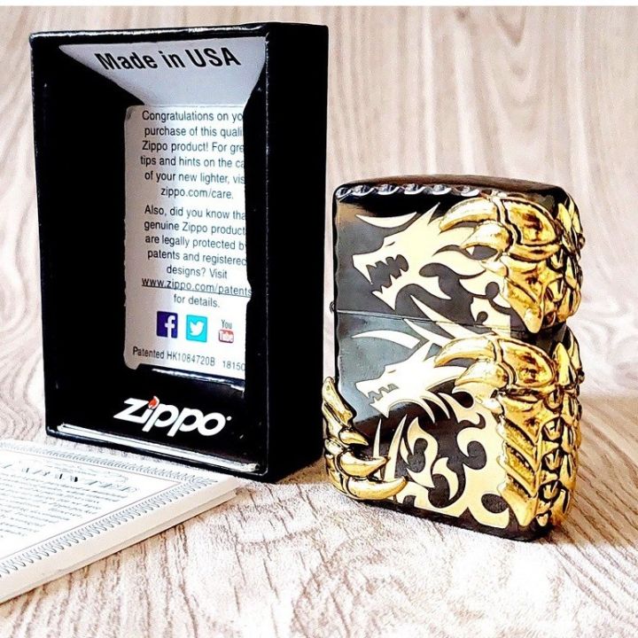 Korek Api Zippo 3D Gold Dragon Grade Premium | Lazada Indonesia