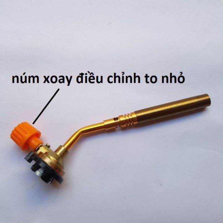 Đèn khò gas mini - hàn ống đồng, Đầu khò lửa (loại tốt), tặng kèm 2 que ...