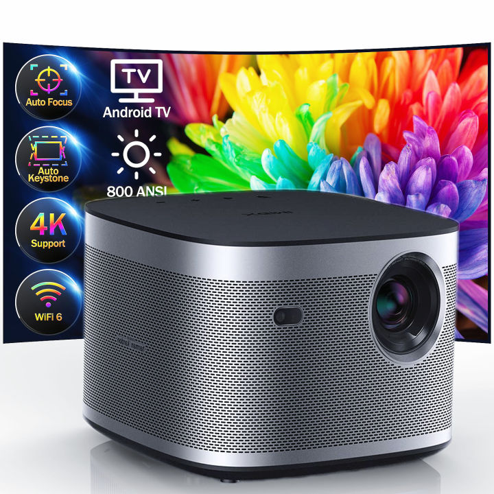 [Auto Focus/Keystone] Android TV Projector 4K with Netflix Built in 800ANSI 5G WiFi Bluetooth ...